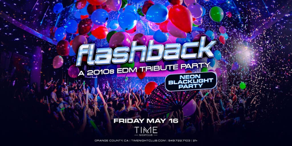 Flashback | Concerts Near Me | Live Music EDM Concert 2025-May 16 | TIME OC