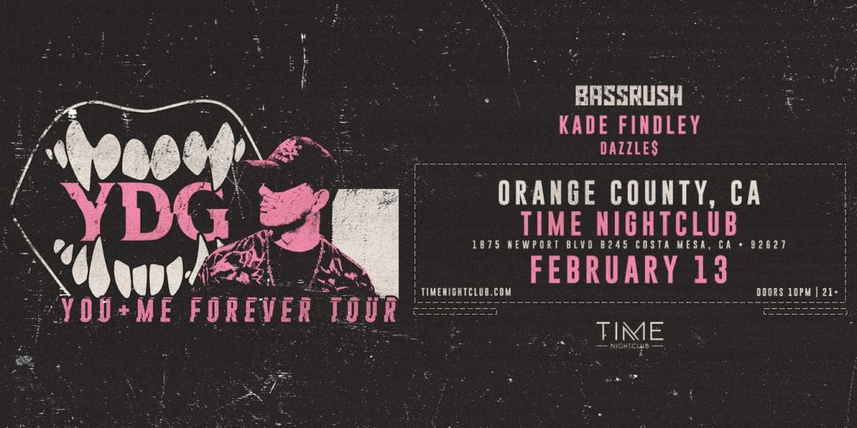 YDG | Concerts Near Me | Live Music EDM Concert 2026 February 13 | TIME OC